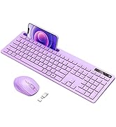 Amazon.com: Wireless Keyboard and Mouse Combo Rose Pink, Vivefox USB A ...