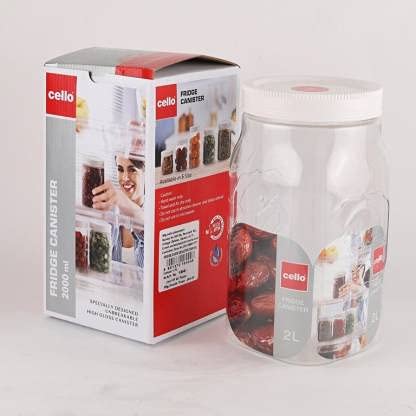 Buy Cello Grocery Container (Pack of 3, Clear)- 2000ml, Plastic Online ...