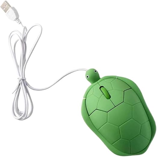 Amazon.com: Vctitil Cute Turtle Shape USB Wired Corded Mouse,1200DPI 3 ...