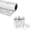 Amazon.com: LeZakaa Reversible Wedding Wrapping Paper Roll, Love with ...