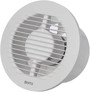 EUROPLAST Ø 125mm / 5 inch Bathroom Fan with Humidity Sensor and Timer ...