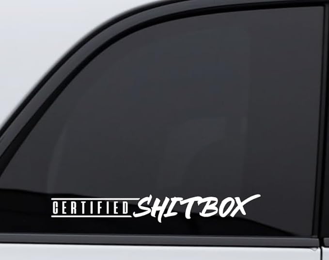 Amazon.com - CERTIFIED SHITBOX Funny Sticker Performance Clapper Truck ...