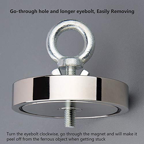 Mutuactor Super Powerful 1200LBS Vertical Magnetic Pull Force Neodymium ...