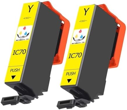 Amazon.co.jp: IC70L 互換インクカートリッジ IC6CL70L ICY70L (イエロー)2本セットさくらんぼプリンターインク 増量対応機種：EP-306 706A 775A ...