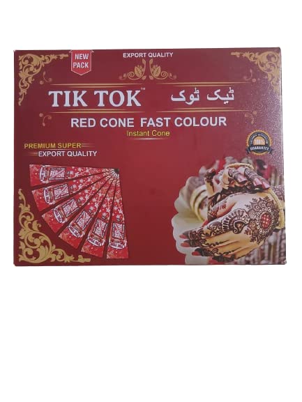 Buy ALTAMASH TIK-TOK RED MEHENDI CONE Online at Low Prices in India ...