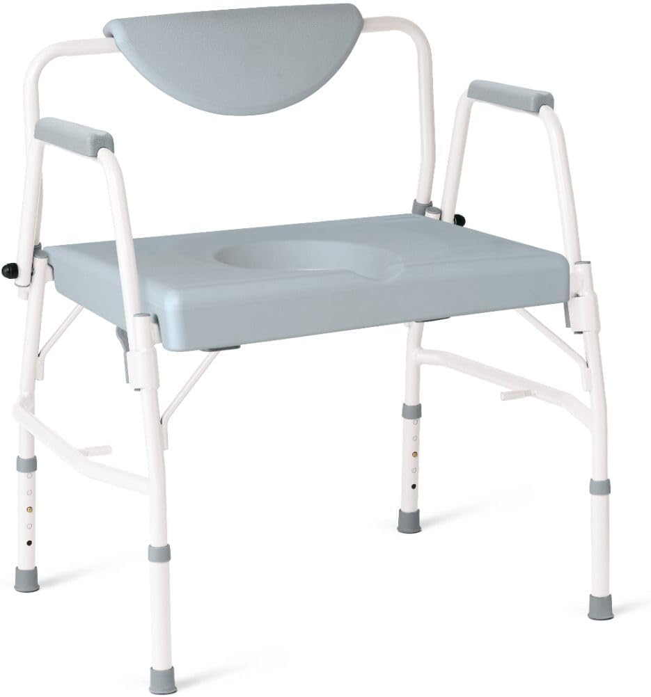 Amazon.com: Dr. Dunley Bariatric Drop-Arm Commode – Heavy-Duty Steel ...