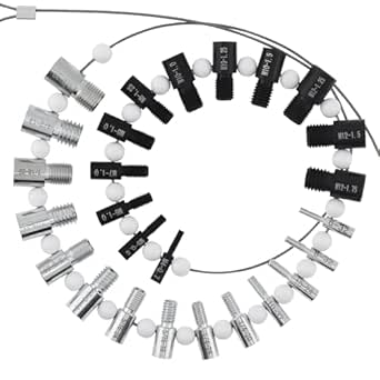 Amazon.com: Omninmo Nut & Bolt Thread Checker 26 Male/Female Gauges ...