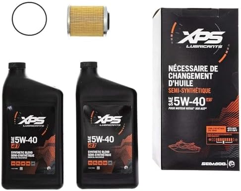 BRP Sea-Doo OEM XPS 4-Stroke 5W-40 Full Synthetic Oil Change Kit for ...