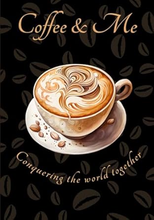 Coffee Inspired Journal: 6 x 9 Size with Light Caffeinated Designs on ...
