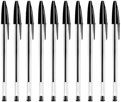 ARTH Black Biro Pens Ballpoint Multipack Box Of 50 Pens : Amazon.co.uk ...