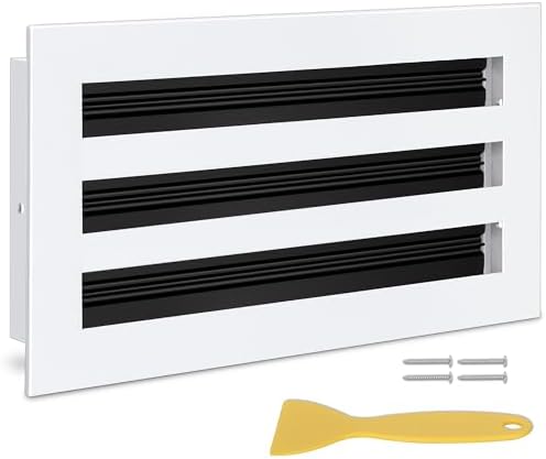 12x6 Modern AC Vent Cover, Decorative White Air Vent (Duct Opening ...