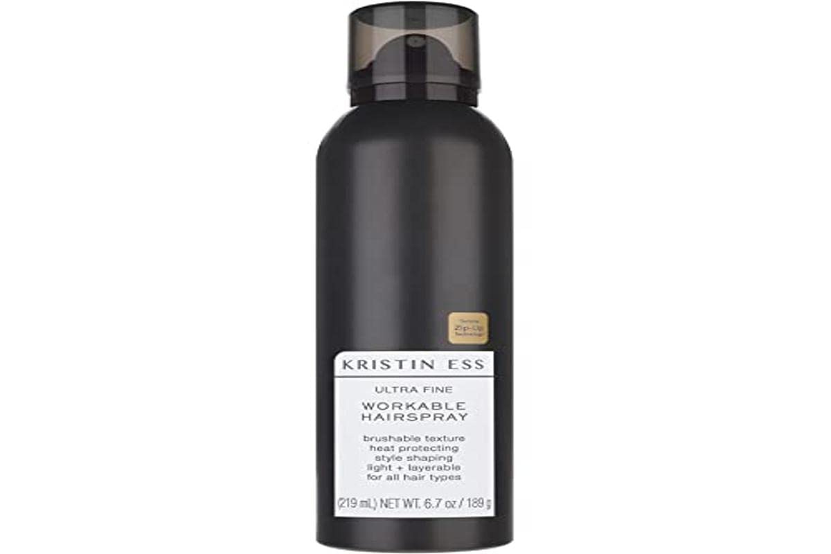 Amazon.com : Kristin Ess Hair Ultra Fine Workable Hairspray with Heat ...