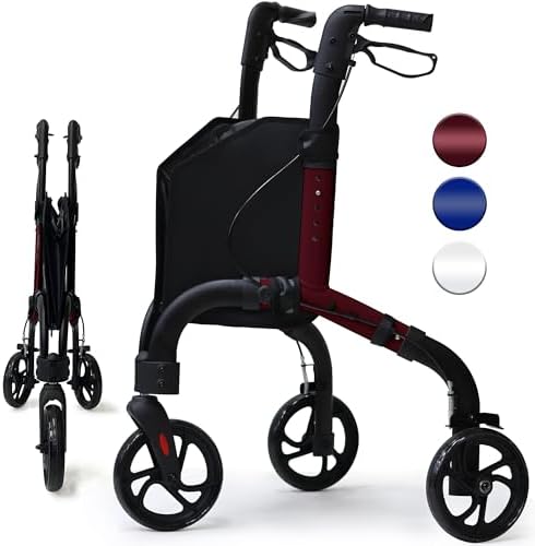 Amazon.com: HOMLAND 3 Wheel Walkers for Seniors, FSA/HSA Eligible ...