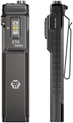 RovyVon E90 Flat EDC Flashlight, USB-C Rechargeable 3500 Lumens High ...