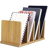 Amazon.com : Bamboo Desk Mail Organizer Countertop - 12 Inch Extra ...
