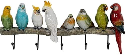 Kare Design Coat Rack Exotic Birds, Multicoloured, Animal Shaped with 5 ...
