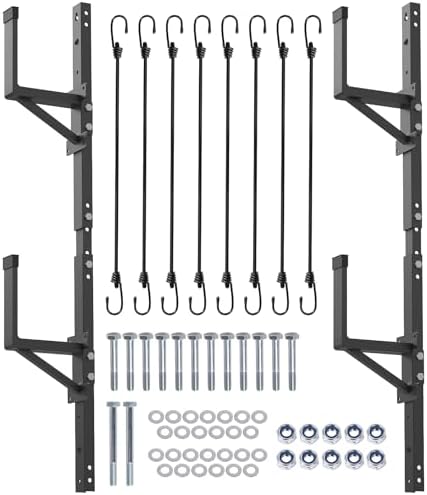 Amazon.com: 2PCS Adjustable Aluminum Cargo Trailer Side Mount ladder ...