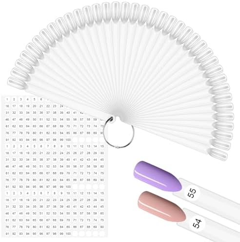 Amazon.com: CZWESTC 300 Pcs Nail Polish Swatch Sticks with Ring - False ...