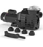 Amazon.com : 2.5 HP Dual Speed Pool Pump | 6240GPH Max Flow | 79FT Head ...