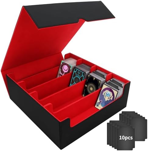 Amazon.com: AOBOPLE 2400+ Trading Card Storage Box,4 Rows Card Deck ...