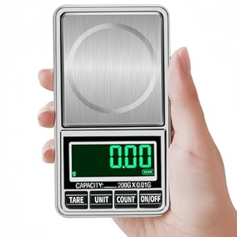 Amazon.com: Pocket Scale Digital Jewelry Scale 200g 0.01g Accuracy USB Rechargeable Portable ...