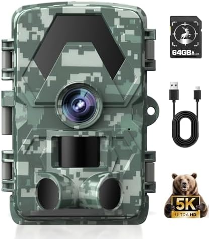 Amazon.com: KJK Trail Camera 130 Wide-Angle with No Glow Infrared LEDs ...