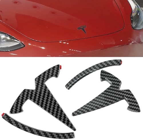 Amazon.com: Tinlucys Front Trunk/Rear Trunk Emblem Cover Designed for ...