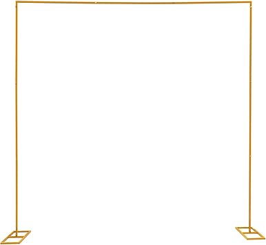Amazon.com : 9.8FT x 9.8FT Gold Wedding Arch for Ceremony, Square Metal ...