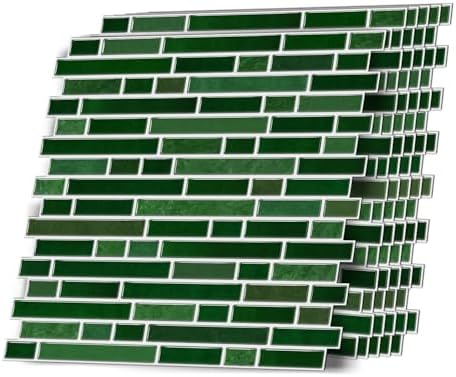 Amazon.com: BUYBLIFE 24-Sheet Peel and Stick Wallpaper, Subway Tile 6 ...