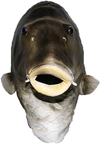 Amazon.com: Realistic Fish Mask Animal Head Latex Mask Face Disguise ...