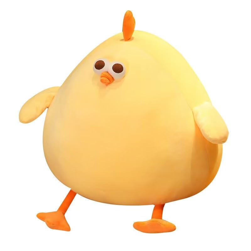 Amazon.com: Yellow Chicken Plush Toy, Fat Chicken Suffed Animal Soft ...