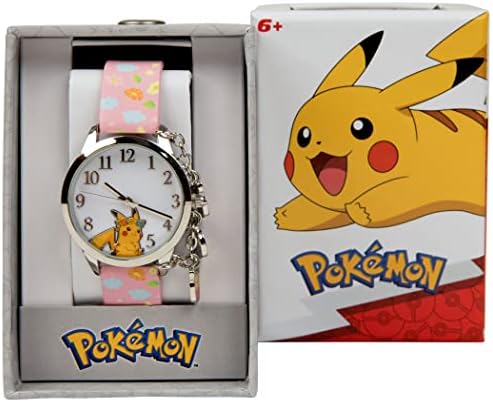Amazon.com: Nintendo Pokémon Pikachu Watch with Charms and Silicone ...