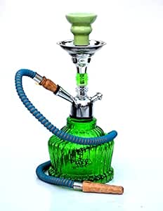 Puff King Hookah Pot Set MATT QT for Flavour Hukka (13 Inches) Green ...
