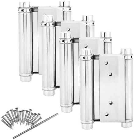 Double Action Spring Hinges 3 inch Stainless Steel Self Closing Hinges ...