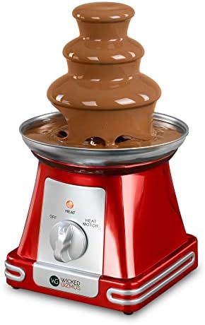 Wicked GIZMOS Belgian Chocolate Fountain Fondue Stainless Steel 3 Tier ...