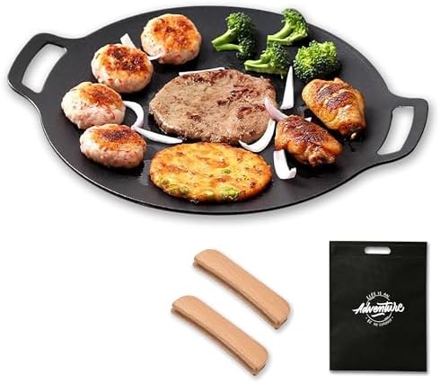 Amazon.co.jp: abizoe Outdoor Griddle Pan, Multi-Griddle, Yakiniku ...