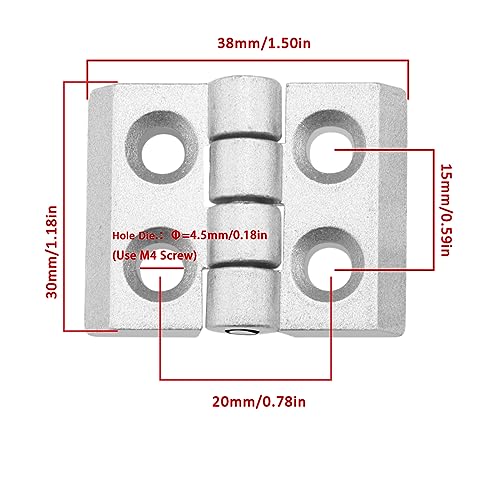 OTOTEC 8Pcs 2020 Flexible Hinge Aluminium Profile Hinges Aluminium ...