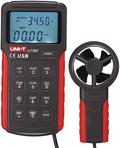 UNI-T UT362 Anemoscope Anemometer Wind Speed 2m/s~30m/s, Count 0.001 ...