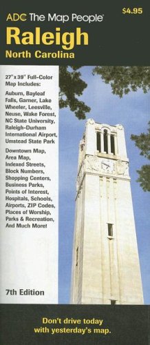 Adc Raleigh, North Carolina Pocket Map [Idioma Inglés] : Amazon.es: Libros