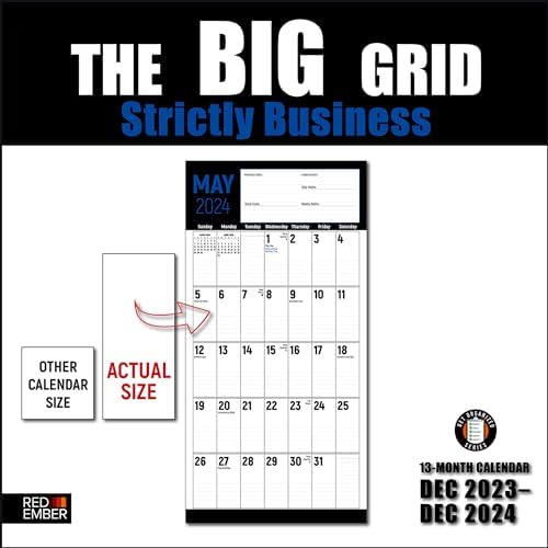 Amazon.com: 2024 Large Print Full Size Wall Calendar for Planning ...