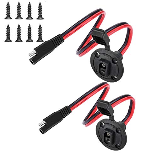 BOLLOO SAE Power Socket Sidewall Port, Weatherproof SAE Quick Connect ...