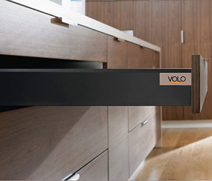 Hyderon 4" Grey Tandem Drawer Box System Without Gallery with Load ...