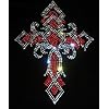 Amazon.com: Rhinestone Transfer " Red Twisted Cross " Hotfix, Iron On
