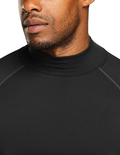 Snapklik.com : Mens Thermal Long Sleeve Compression Shirts, Mock ...