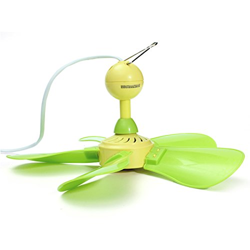 Generic 220V 7W 28Cm 5 Blades Mini Portable Hanging Ceiling Cooling Fan ...