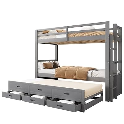 bunk bed 90 x 200 cm triple bunk bed for adults and Bahrain | Ubuy