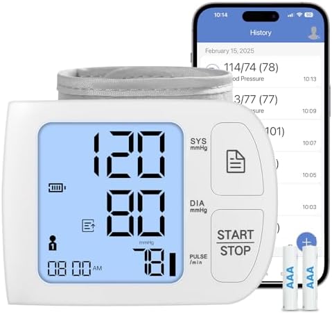 Amazon.com: Blood Pressure Monitor with Bluetooth Compatible for iOS ...