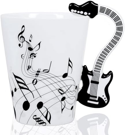 Amazon.com: Somswcpass Funny Music Note Coffee Mug 13.5 Oz Ceramic Cup ...