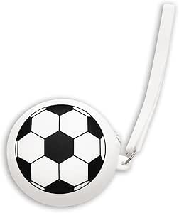 Amazon.com: Soccer Coin Purse Silicone Wallet Round Carrying Pouch for ...