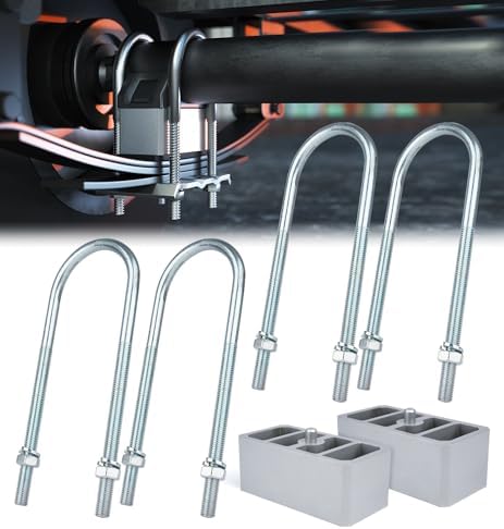 Amazon.com: Universal Leaf Spring Lowering Block Kit- 2inch,2-1/2" Wide ...